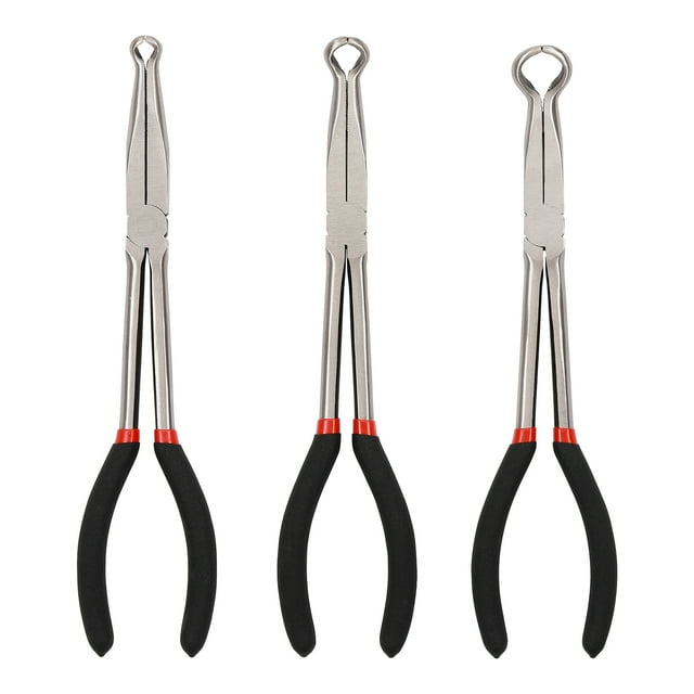 CASOMAN 3-Piece 11" Hose Gripper Plier Set, Black & Red, 5/16-Inch, 1/2 ...