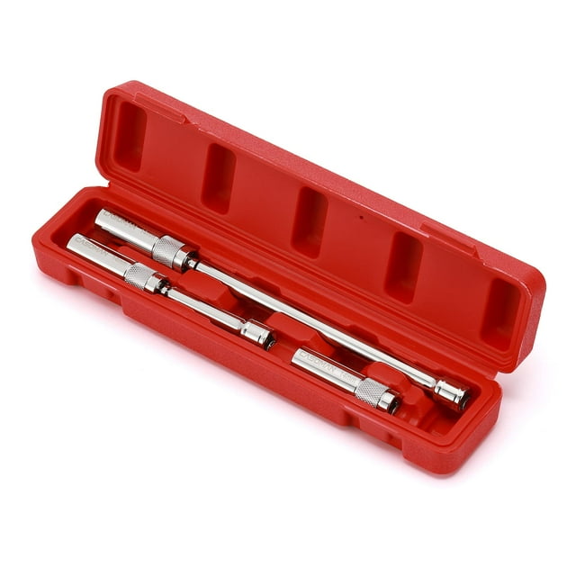 CASOMAN 3PCS 3/8"Dr. Magnetic Spark Plug Socket Set, Swivel Action ...