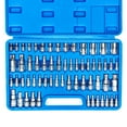 CASOMAN 60-Piece Torx Bit Socket Set, S2 and Cr-V Steel, E4-E24, T6-T70,TT6-TT70,TP8-TP60 ...