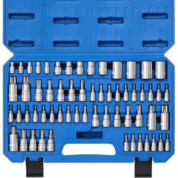 CASOMAN Master Torx Bit Socket and External Torx Socket Set, 60-Piece ...