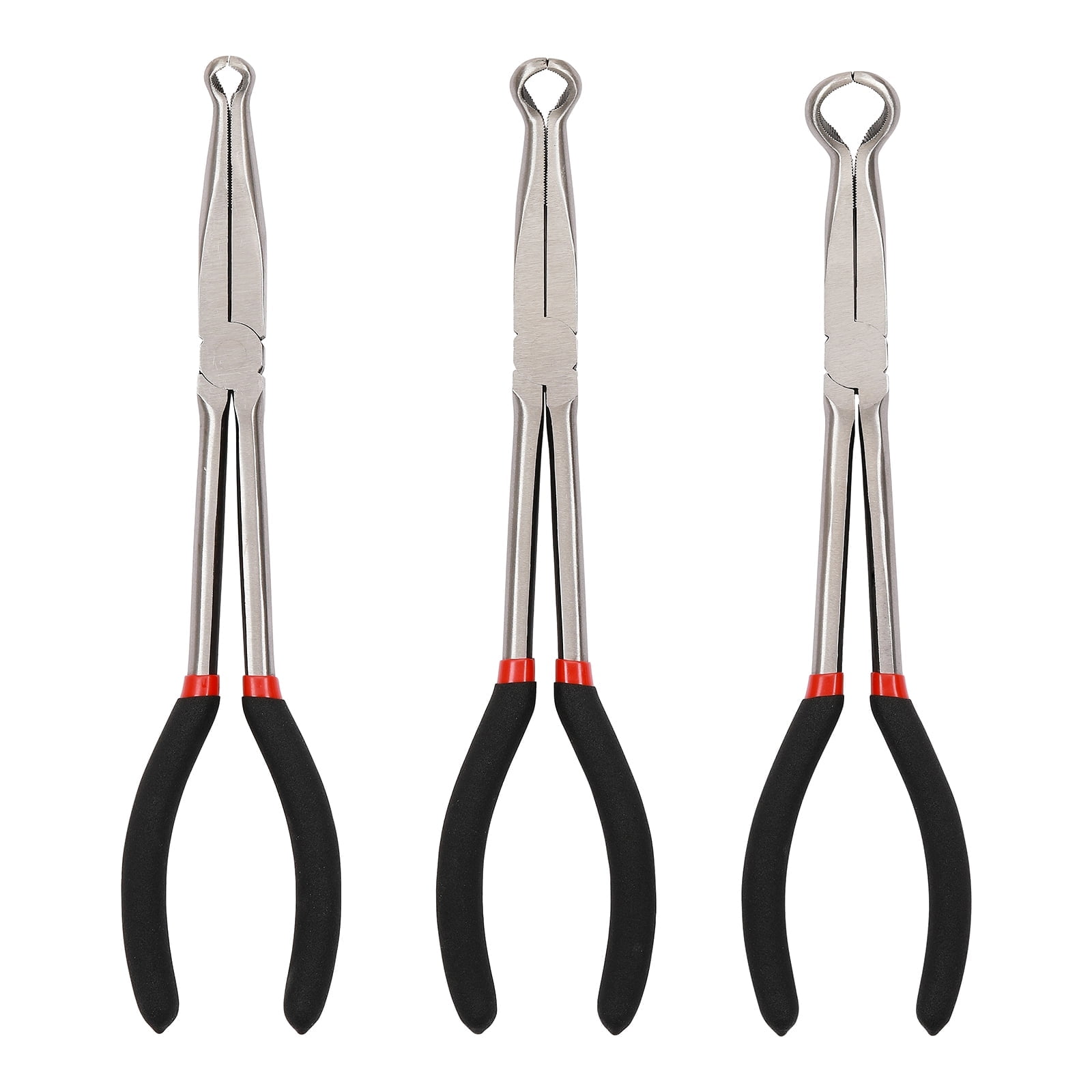 CASOMAN PRO 3PCS 11" Hose Gripper Plier Set, Black & Red, 5/16-Inch, 1/ ...