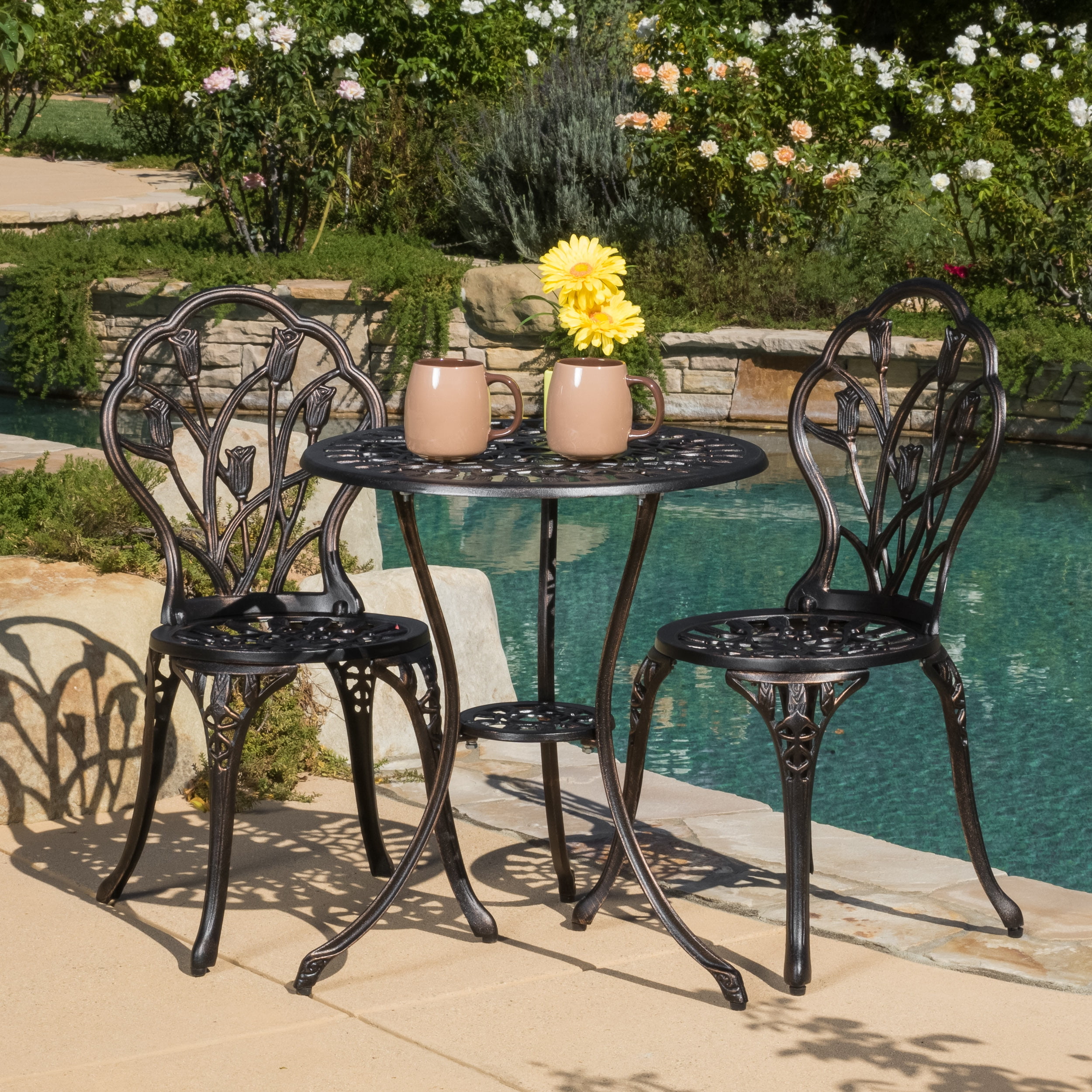 CAST 3PC BISTRO SET - Walmart.com