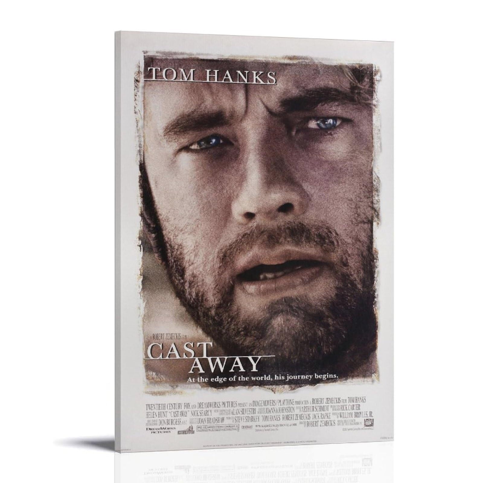 CAST AWAY Movie Poster Canvas Wall Art Painting Living Room Decor ...