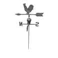 CAST IRON ROOSTER WEATHERVANE WEATHER VANE STAKE GROUND GARDEN FARM ...