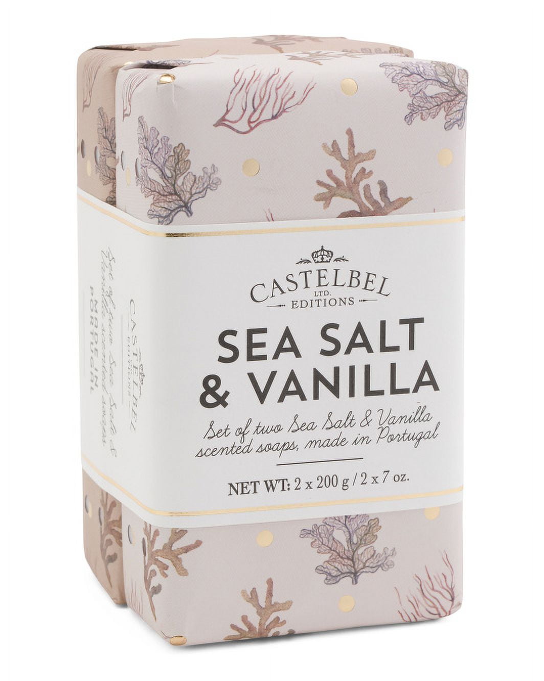 CASTELBEL 2pk Sea Salt & Vanilla Soap Set 7 OZ EACH - Walmart.com
