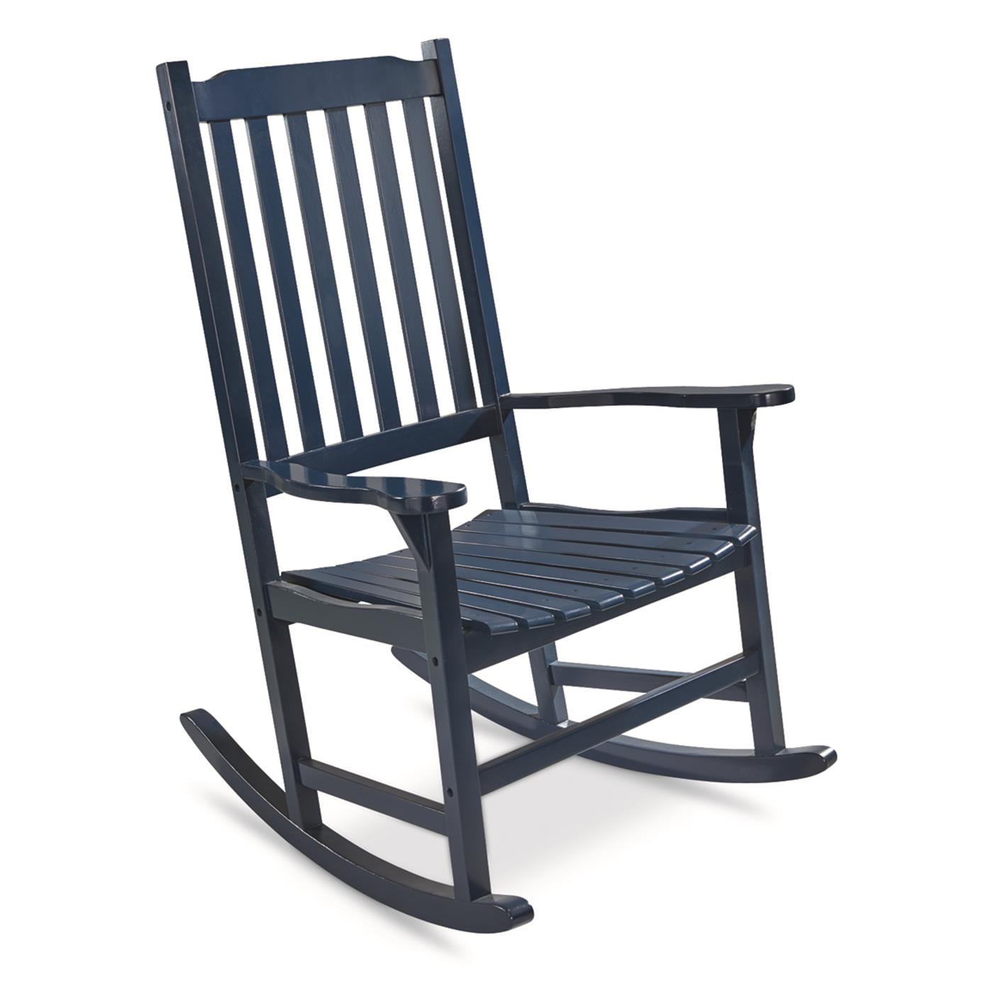 CASTLECREEK Oversized Wooden Rocking Chair, Camping Rustic Wood Rocker ...
