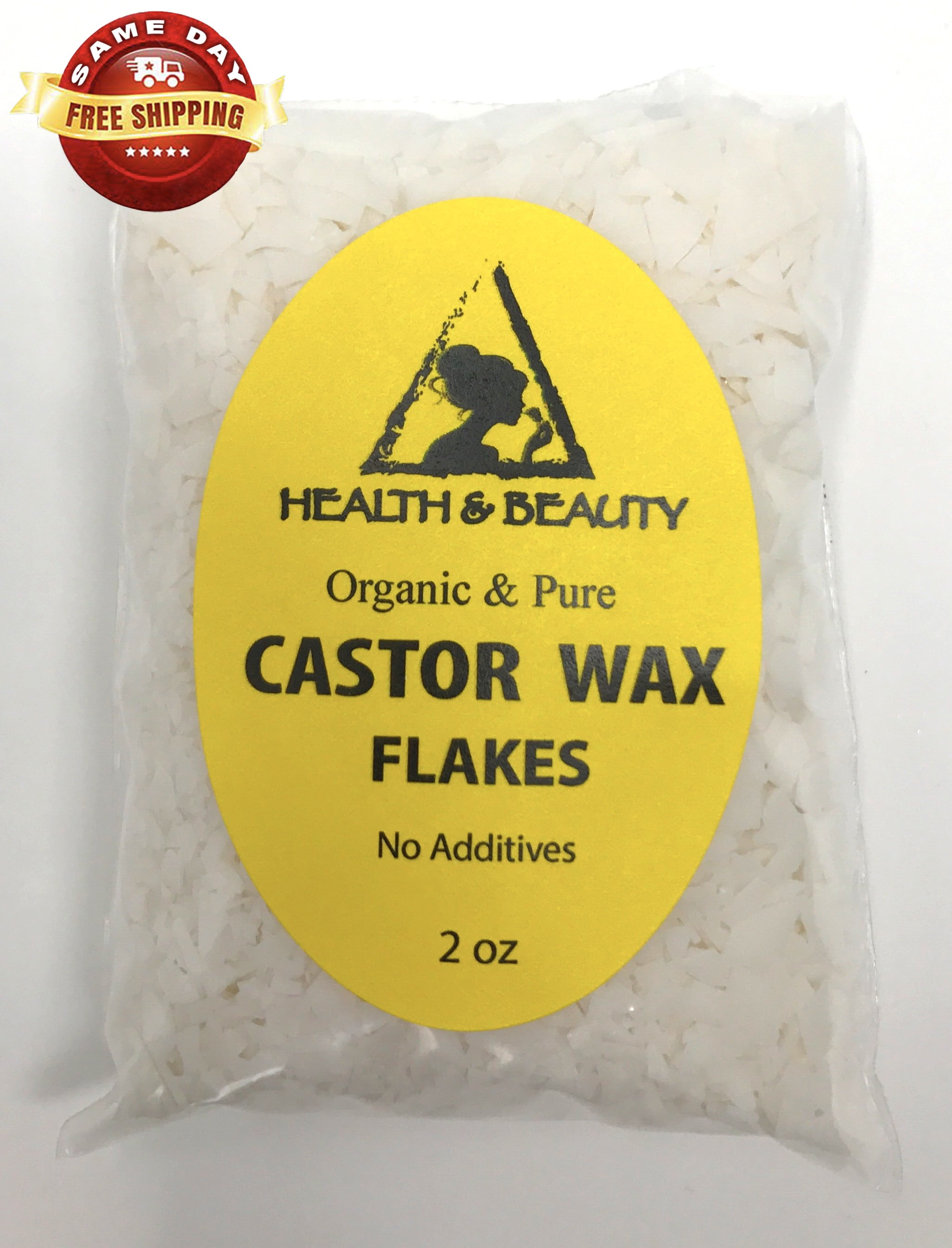 CASTOR WAX FLAKES ORGANIC VEGAN PASTILLES BEADS PREMIUM NATURAL 100% ...