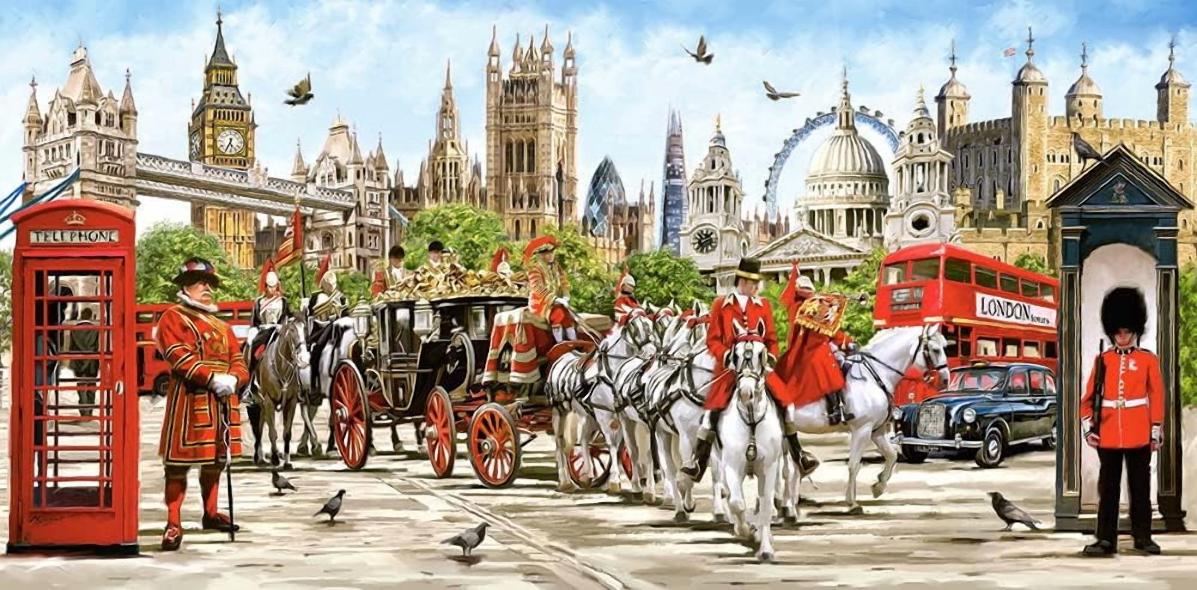 CASTORLAND 4000 Piece Jigsaw Puzzles, Pride of London, Great Britain ...