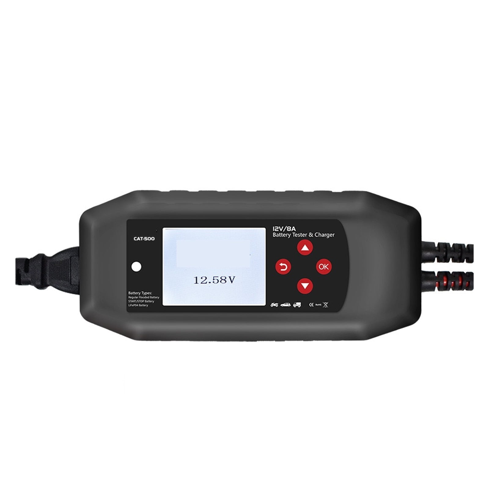 CAT-500 2 In 1 Battery Tester Battery Charger 8A Maintainer Automatic ...