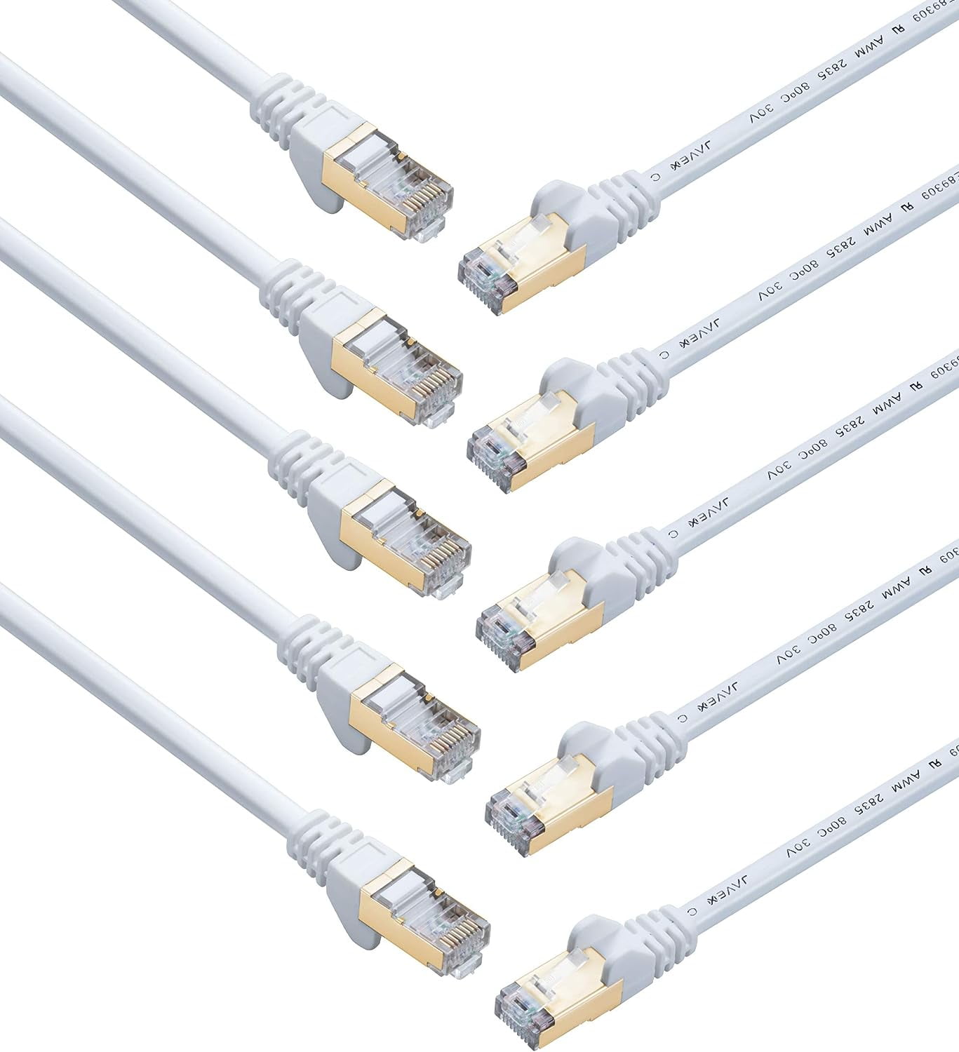CAT 6A / CAT 7 Ethernet Patch Cable Pure Copper Network Internet Cord ...