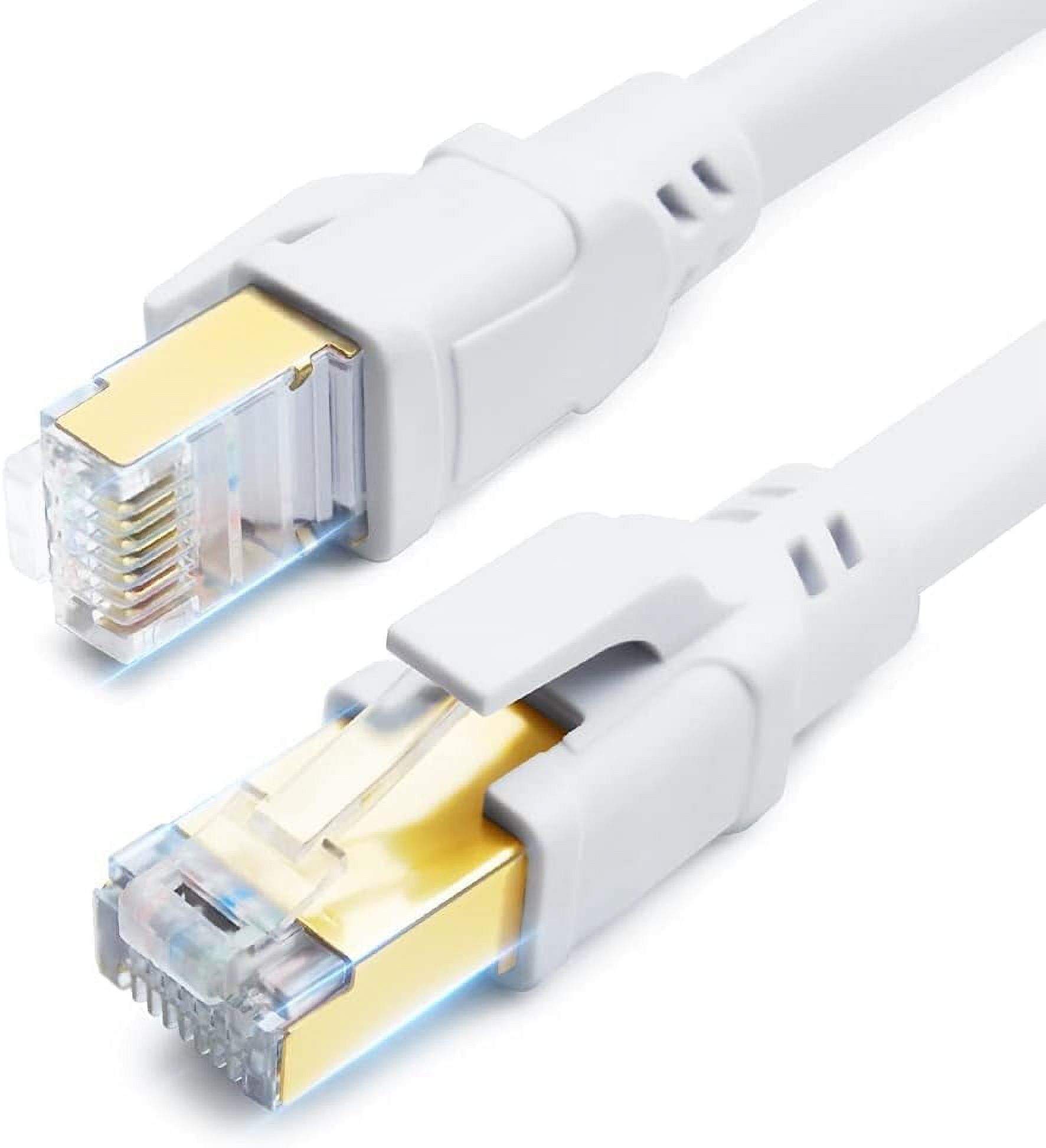 CAT 8 Ethernet Cable 65ft, Indoor & Outdoor, High Speed 40Gbps 2000MHz ...