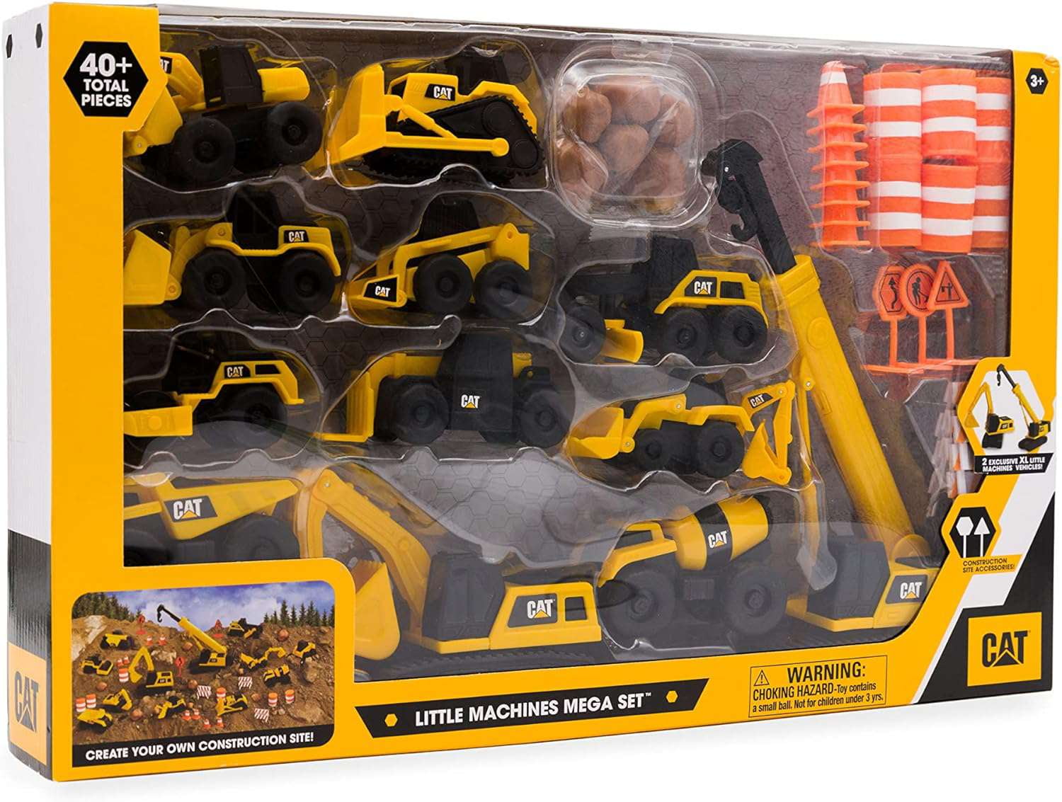 CAT 83337 Little Machines Mega Construction Playset - Walmart.com