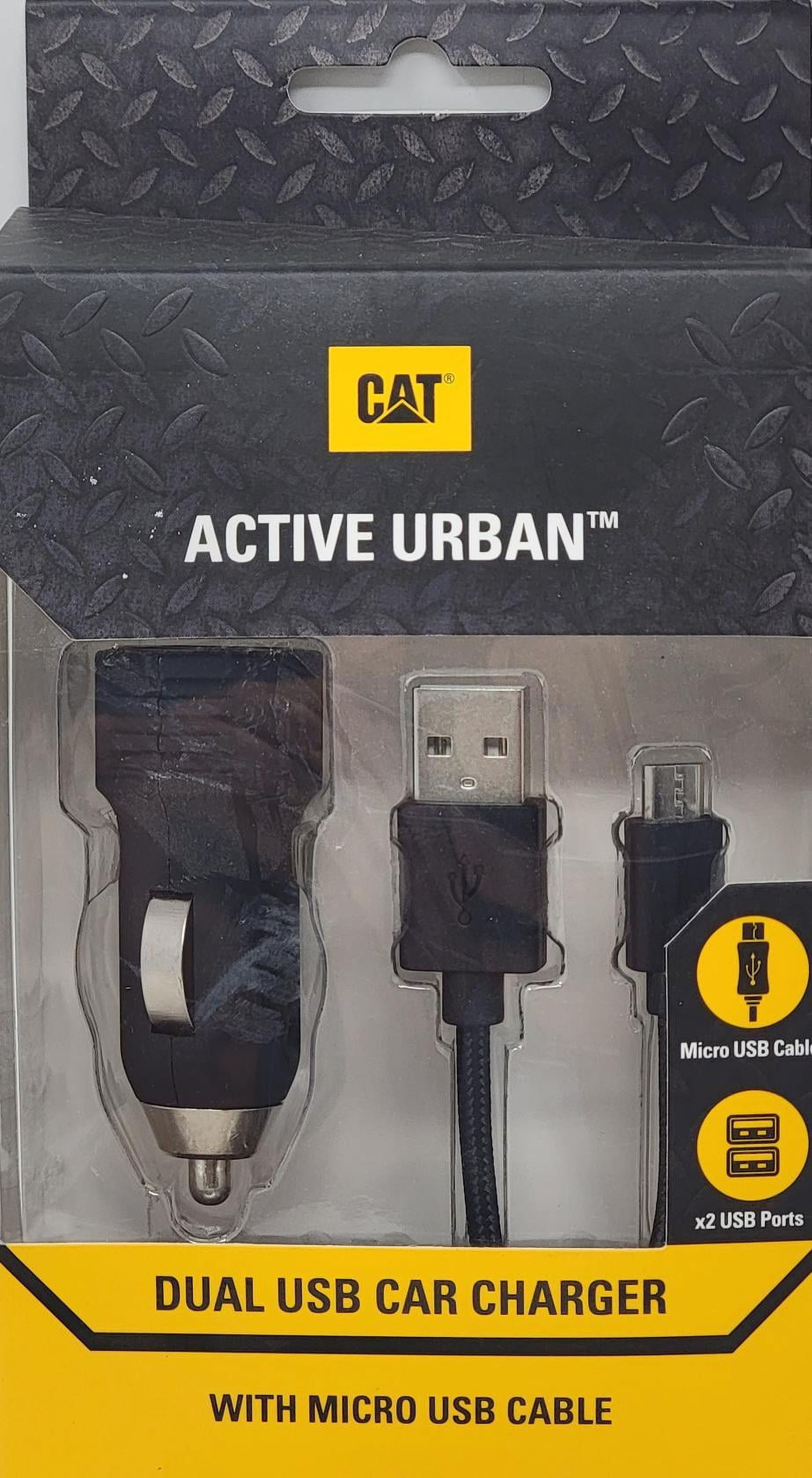 Caterpillar Rugged Dual USB Car Charger Cat Universal Car Charger ...