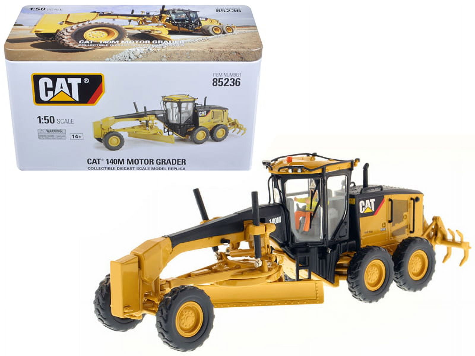 CAT Caterpillar 140M Motor Grader with Operator "High Line Series" 1/50 ...