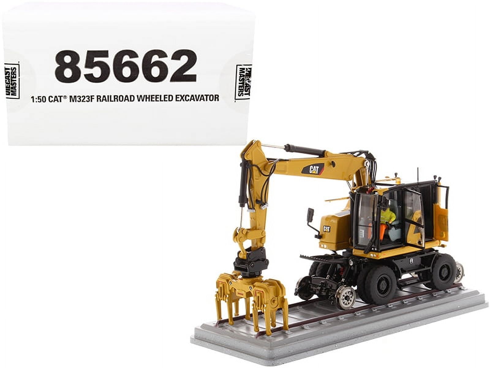 CAT Caterpillar M323F Railroad Wheeled Excavator with Operator and 3 ...