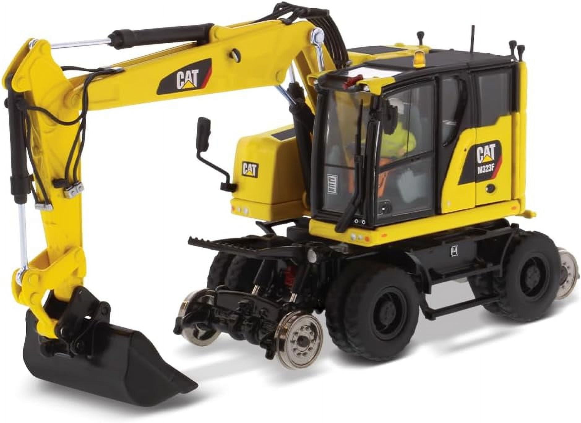 CAT Caterpillar M323F Railroad Wheeled Excavator w/Operator & 3 Work ...