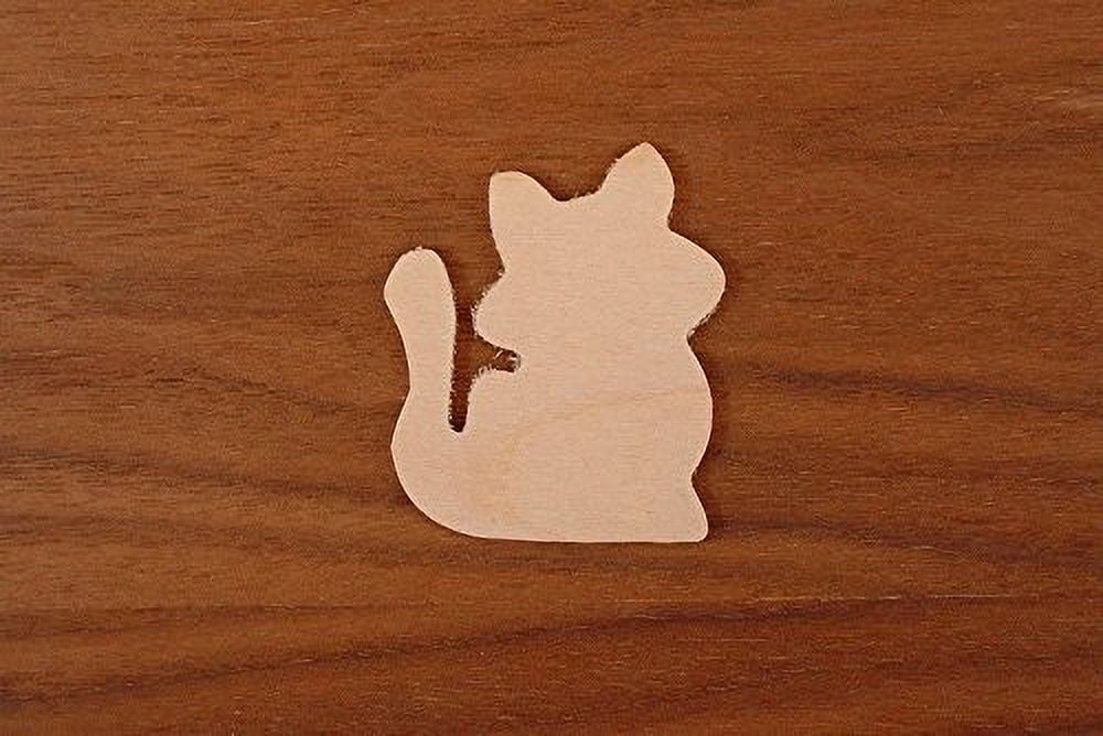CAT Cut Out 1/4 x 3 1/2 PKG 15 Laser Cut Wooden CAT by WOODNSHOP ...