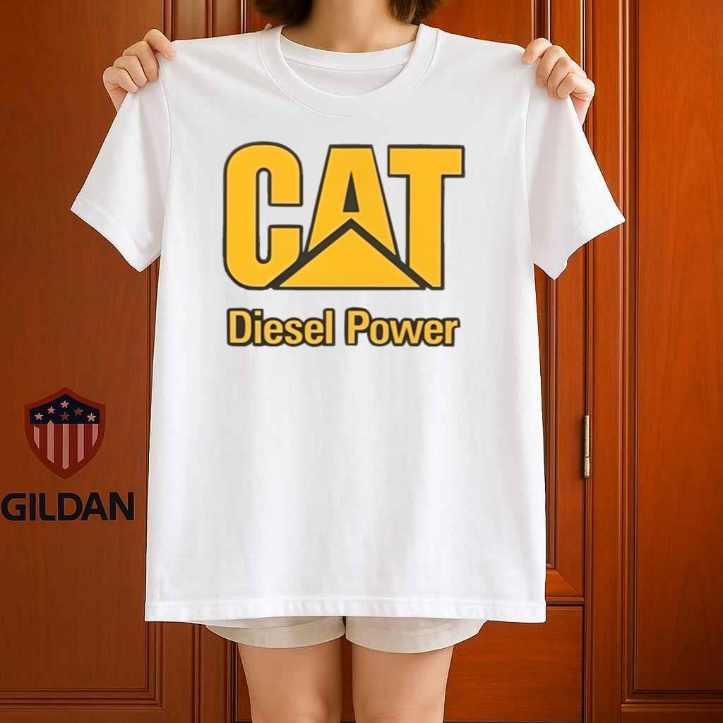 CAT Diesel Power Equipment Retro Work Humor Graphic Cotton Gift Graphic ...