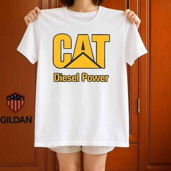 CAT Diesel Power Equipment Retro Work Humor Graphic Cotton Gift Graphic ...