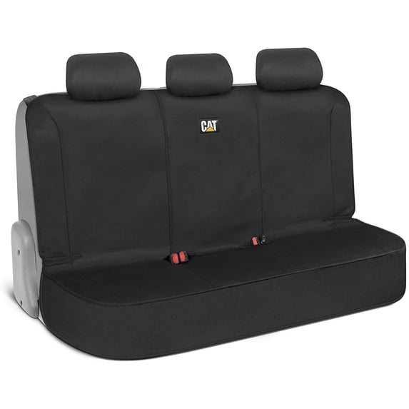 CAT Flexfit Black Rear Seat Cover for Car - Durable Canvas Material ...