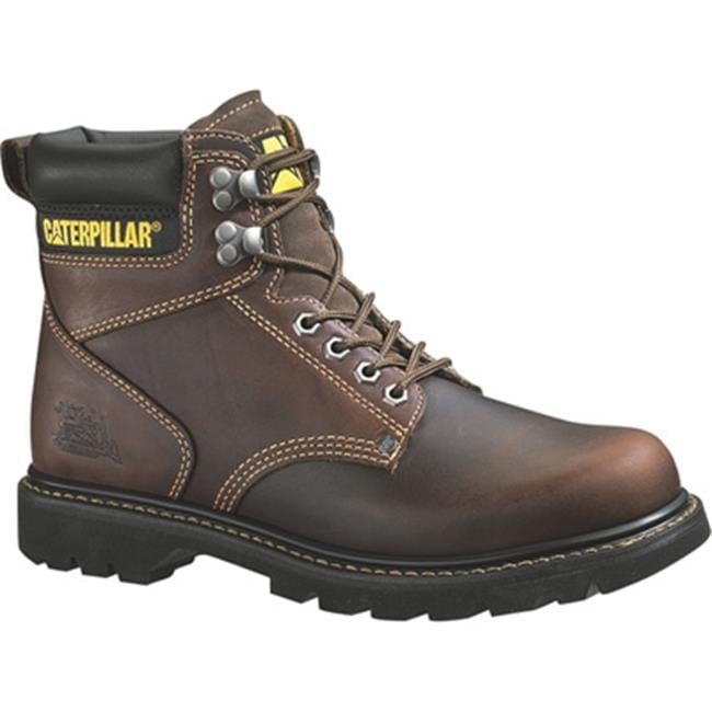 CAT Footwear 10.5 in. Mens Second Shift Leather Boot, Wide - Brown ...