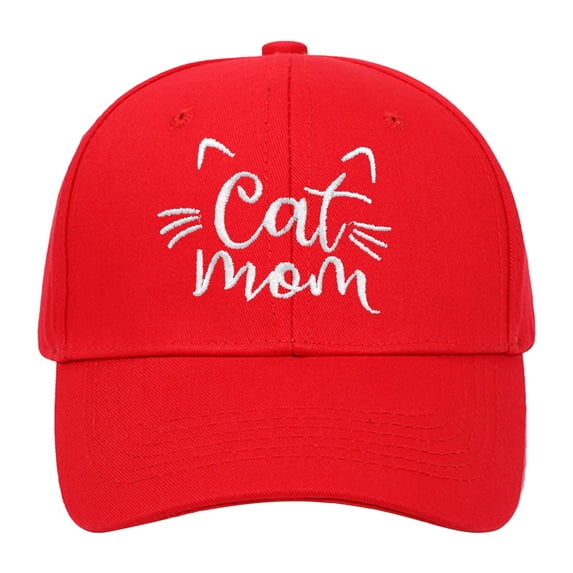CAT MOM Embroidered Structured Baseball Cap Feline Lover Gift Idea ...
