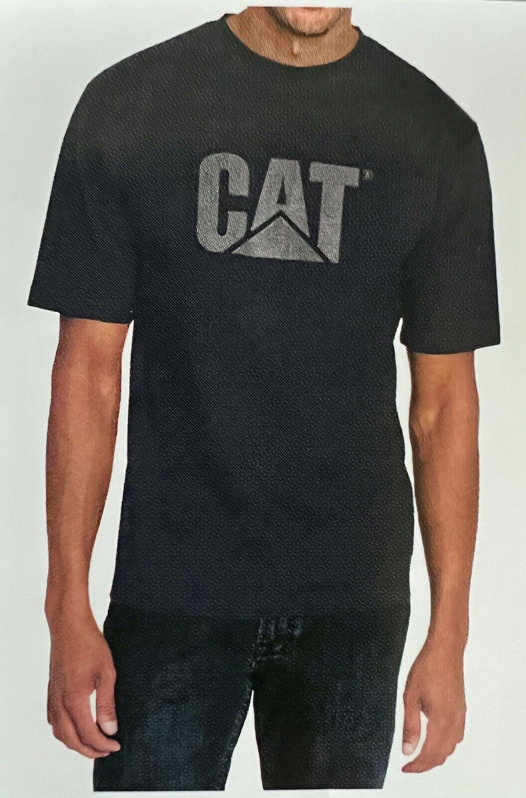 Caterpillar CAT Men's Logo Workwear Relaxed Fit Tee (Black, XX-Large ...
