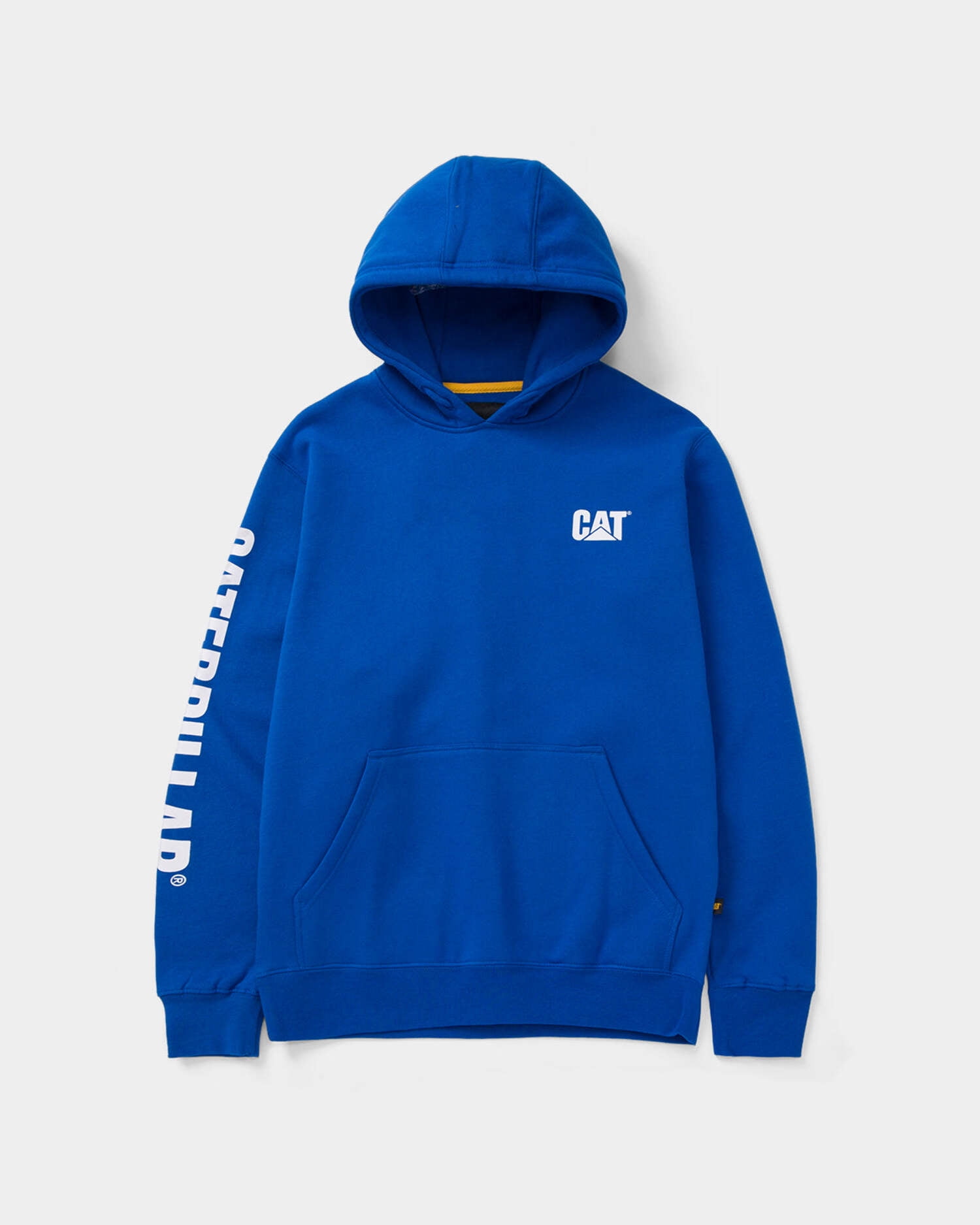 CAT Men's Trademark Banner Hoodies Featuring Logo on Chest and Sleeve ...