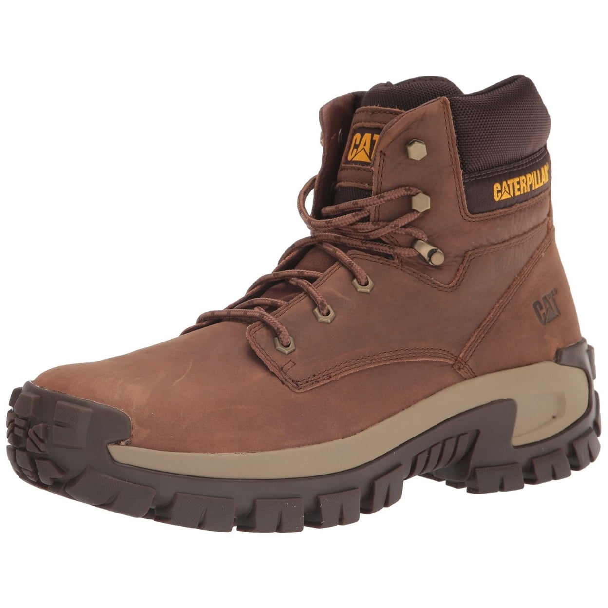 CAT Mens Invader Hi Steel Toe Industrial Boot MUSHROOM - Walmart.com