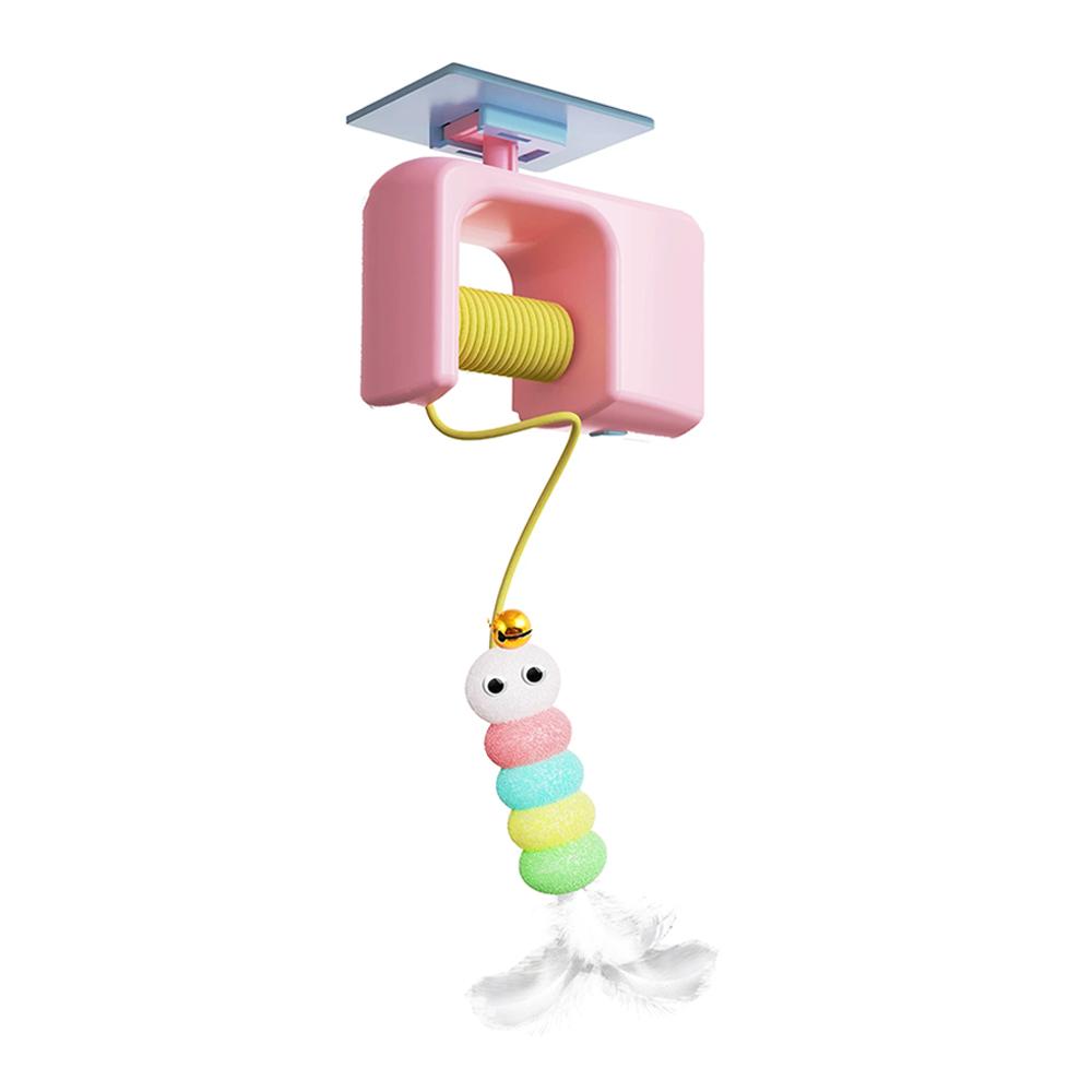 CAT TEASER WAND STICK TOY * DANGLE ROD PET KITTEN CHASE TEASE PLAY TO ...