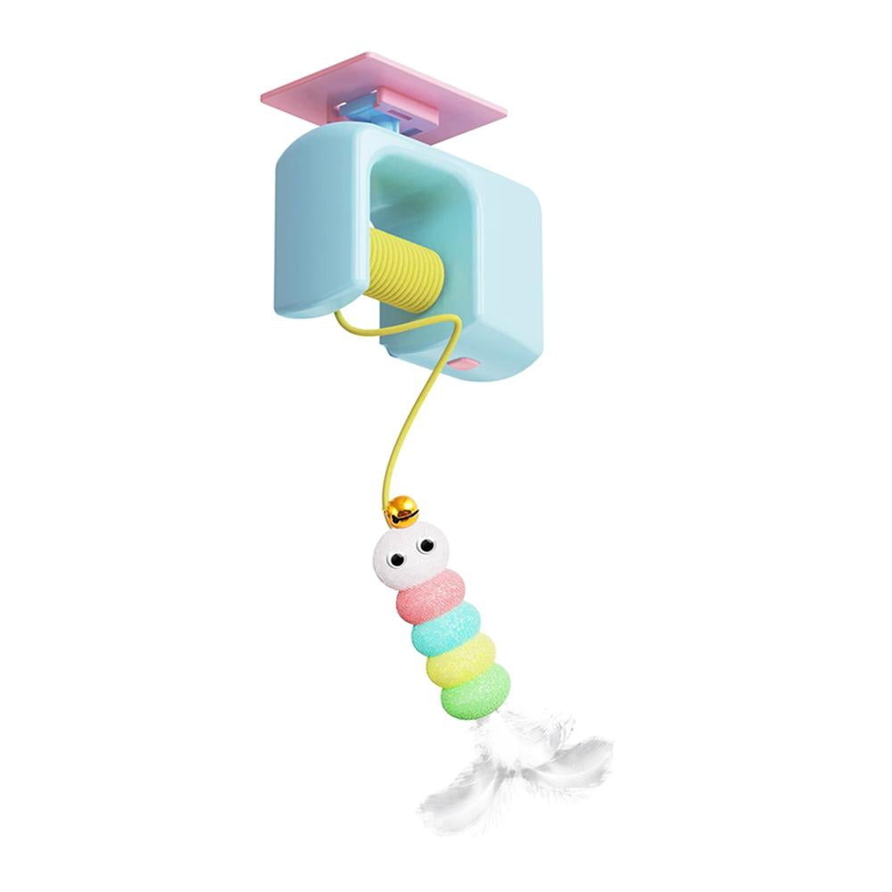 CAT TEASER WAND STICK TOY * DANGLE ROD PET KITTEN CHASE TEASE PLAY TO ...