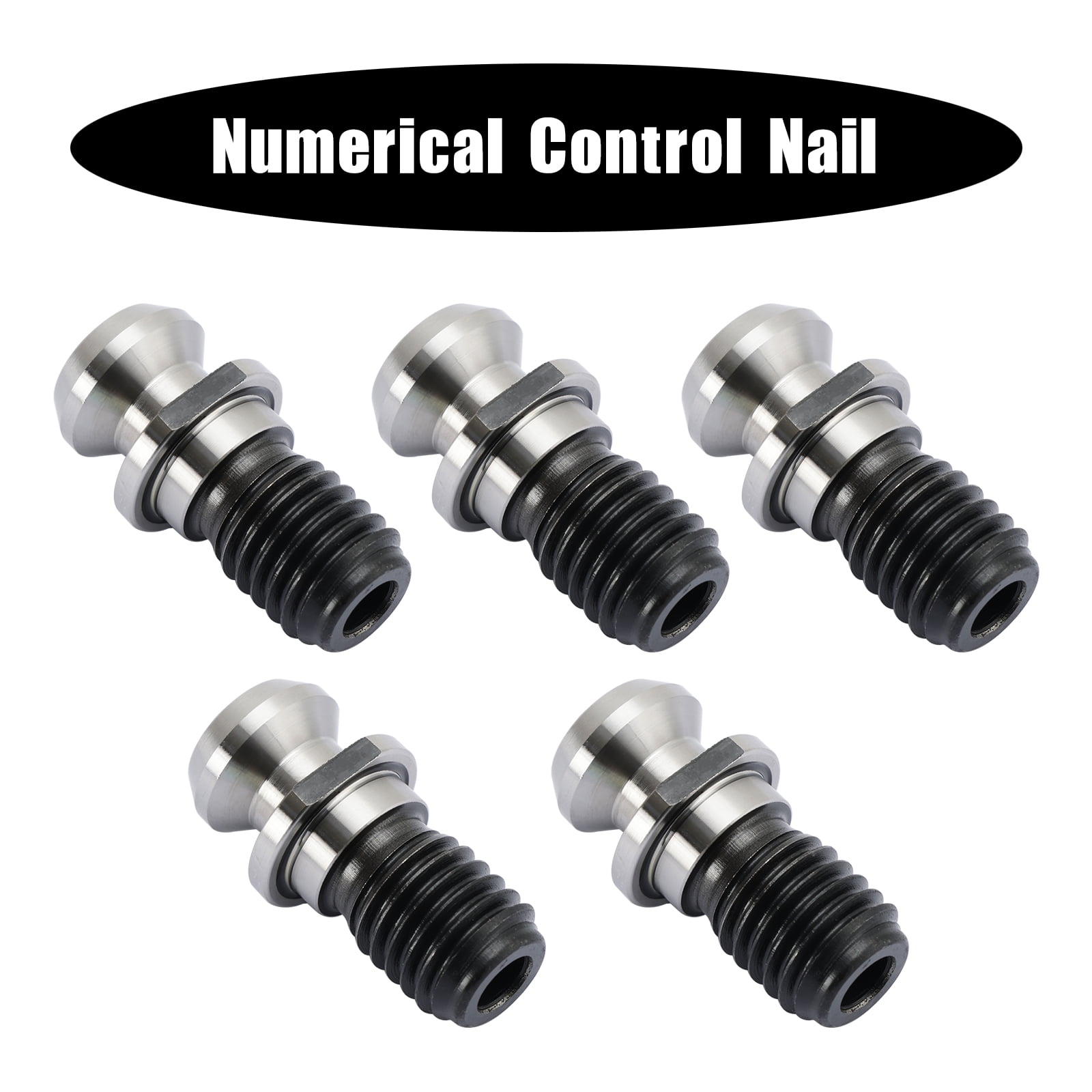 CAT40 45° 0.740" Coolant Pull Stud Retention Knob 5-Pack for Mazak ...