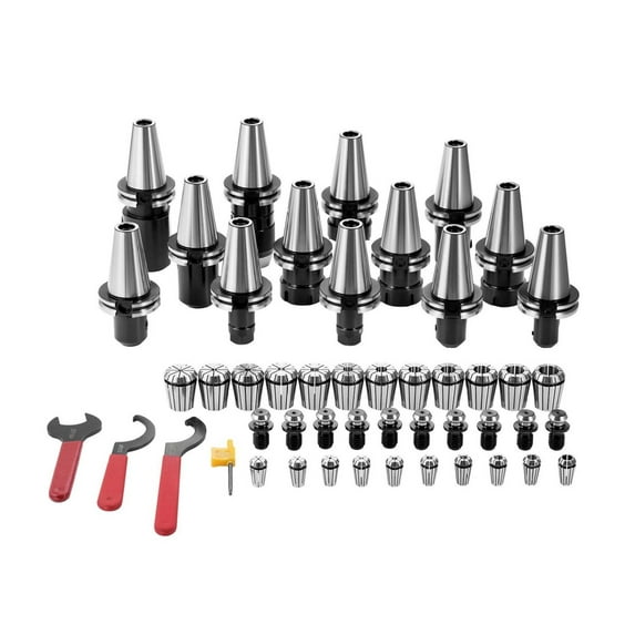 CAT40 Collet Holder Set ER16/32, 35pcs Milling Machine Tool Holder Kit ...