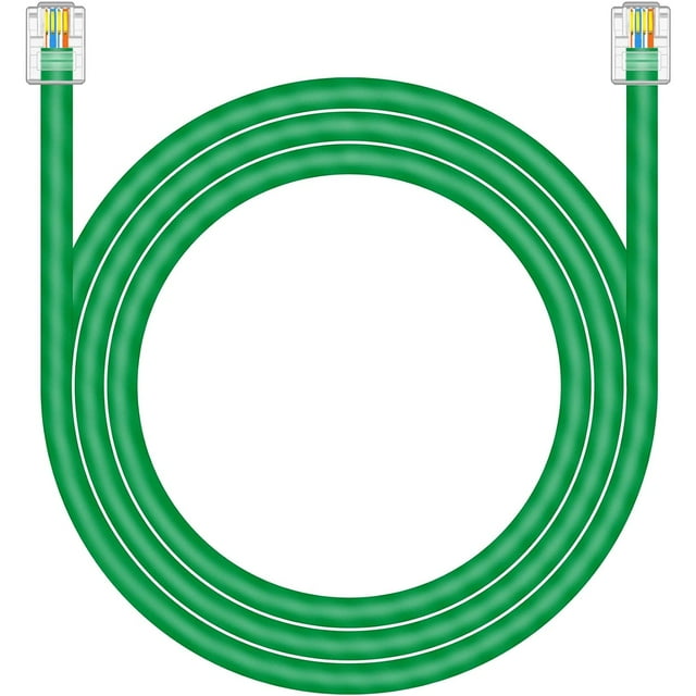 CAT5E RJ11 Data Cable DSL Cable 10ft Heavy Duty High-Speed DSL Modem ... CAT5E RJ11 Data Cable DSL Cable 10ft Heavy Duty High-Speed DSL Modem ...