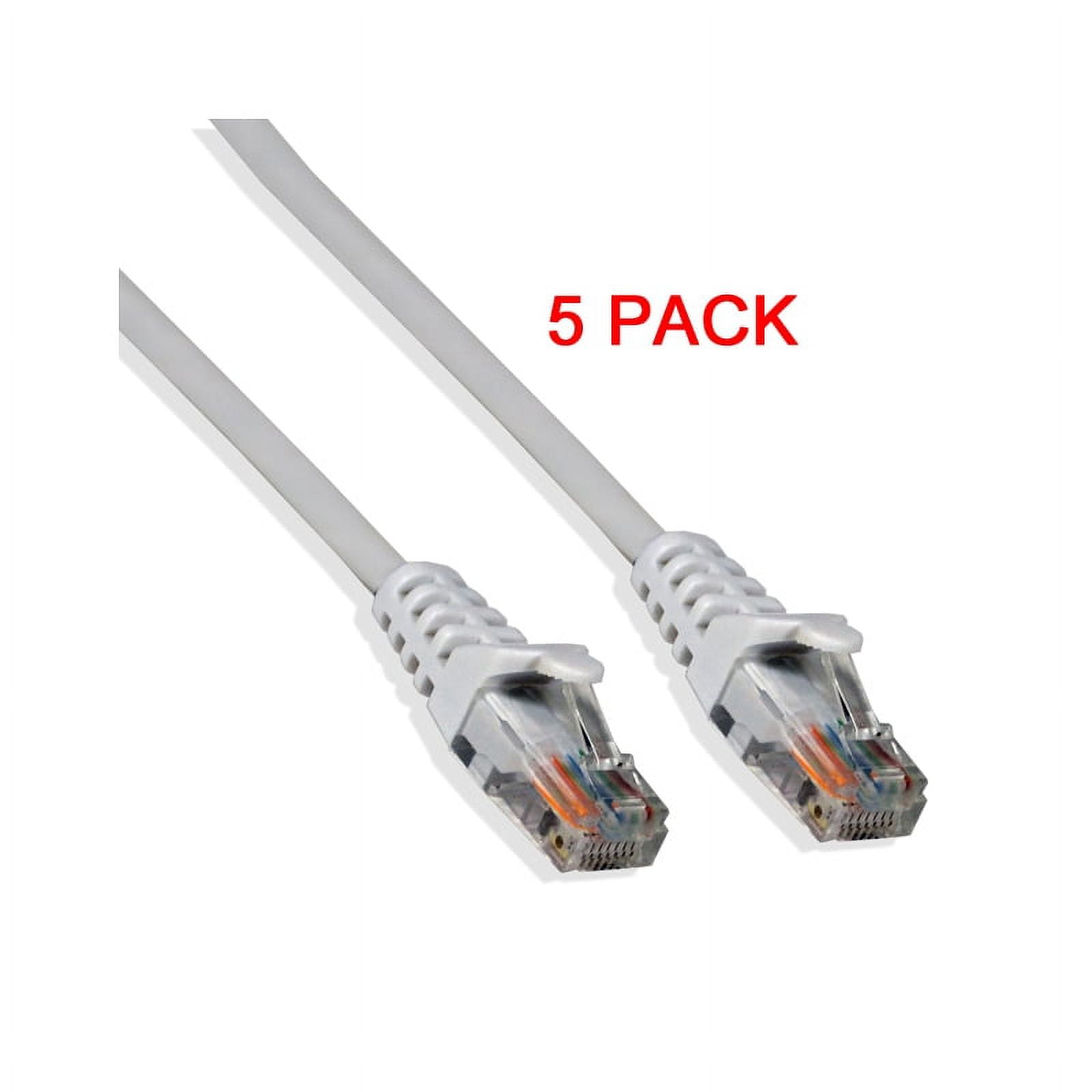 CAT5e 24 Gauge White 50 Feet 350Mhz UTP Patch Ethernet Network Cable ...