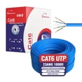CAT6 1000FT Blue UTP Ethernet Cable 23AWG Network LAN Solid Bulk Wire ...