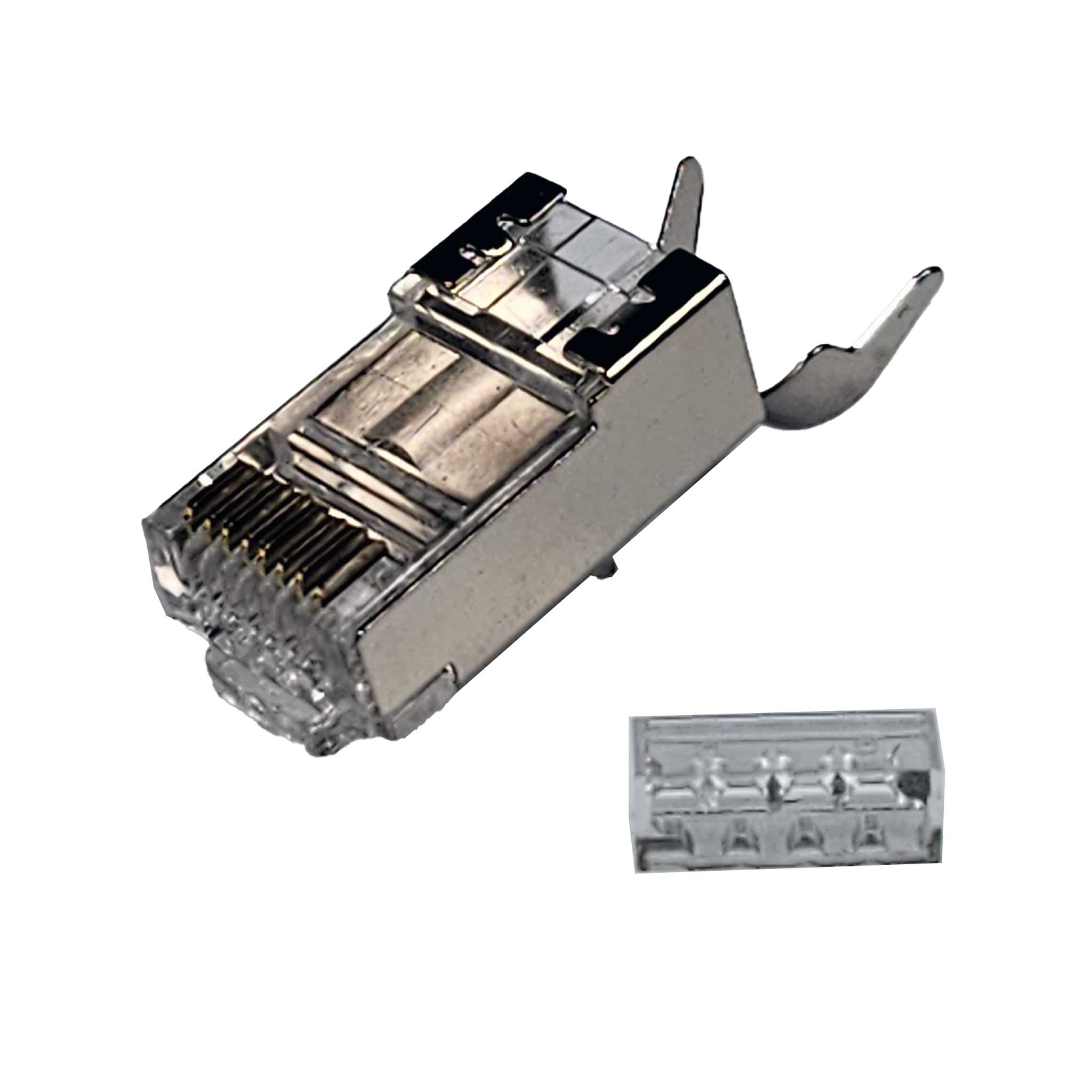 CAT6/CAT6A Extra Large RJ45 8P8C Pass Through Modular Plug Shielded ...