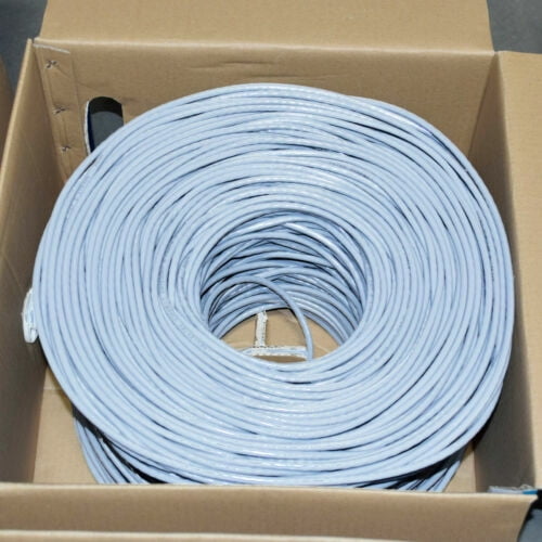 CAT6 Cable 1000FT UTP Solid Network Ethernet Bulk Wire RJ45 Lan Gray ...