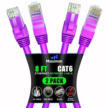 GearIT Pre-Terminated Cat 6 Ethernet Cables for Home & Office Network ...