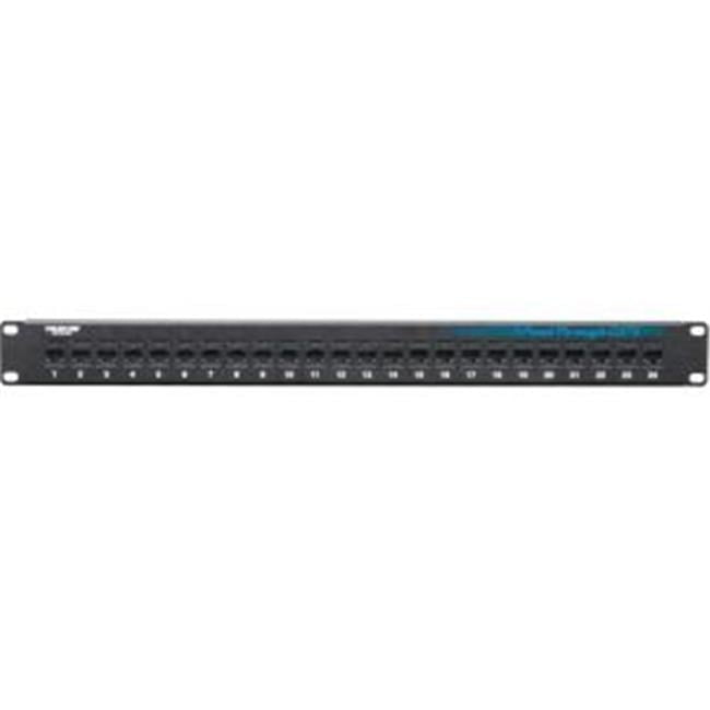 CAT6 Feed-Through Patch Panel - Unshielded, 24 Port - Walmart.com
