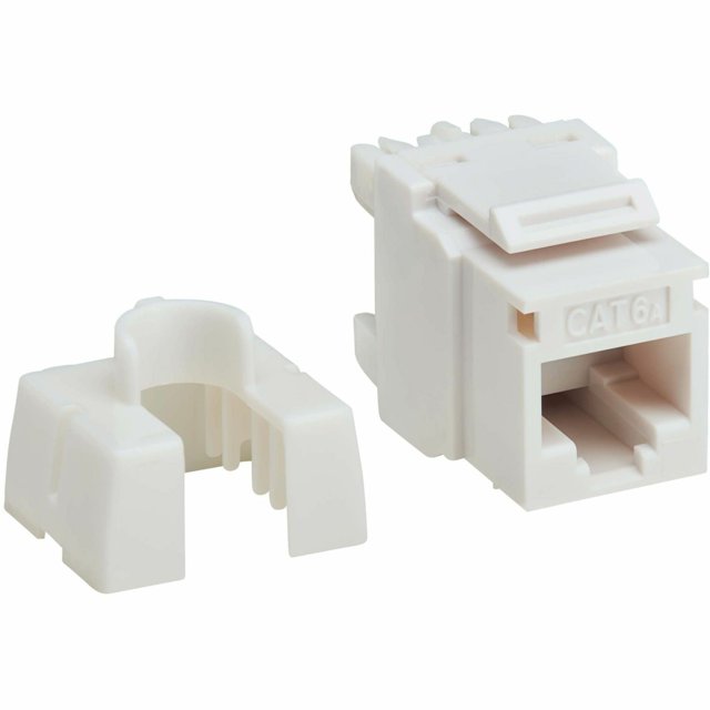 CAT6 KEYSTONE JACKS 10 PACK 4PPOE WHITE - Walmart Business Supplies