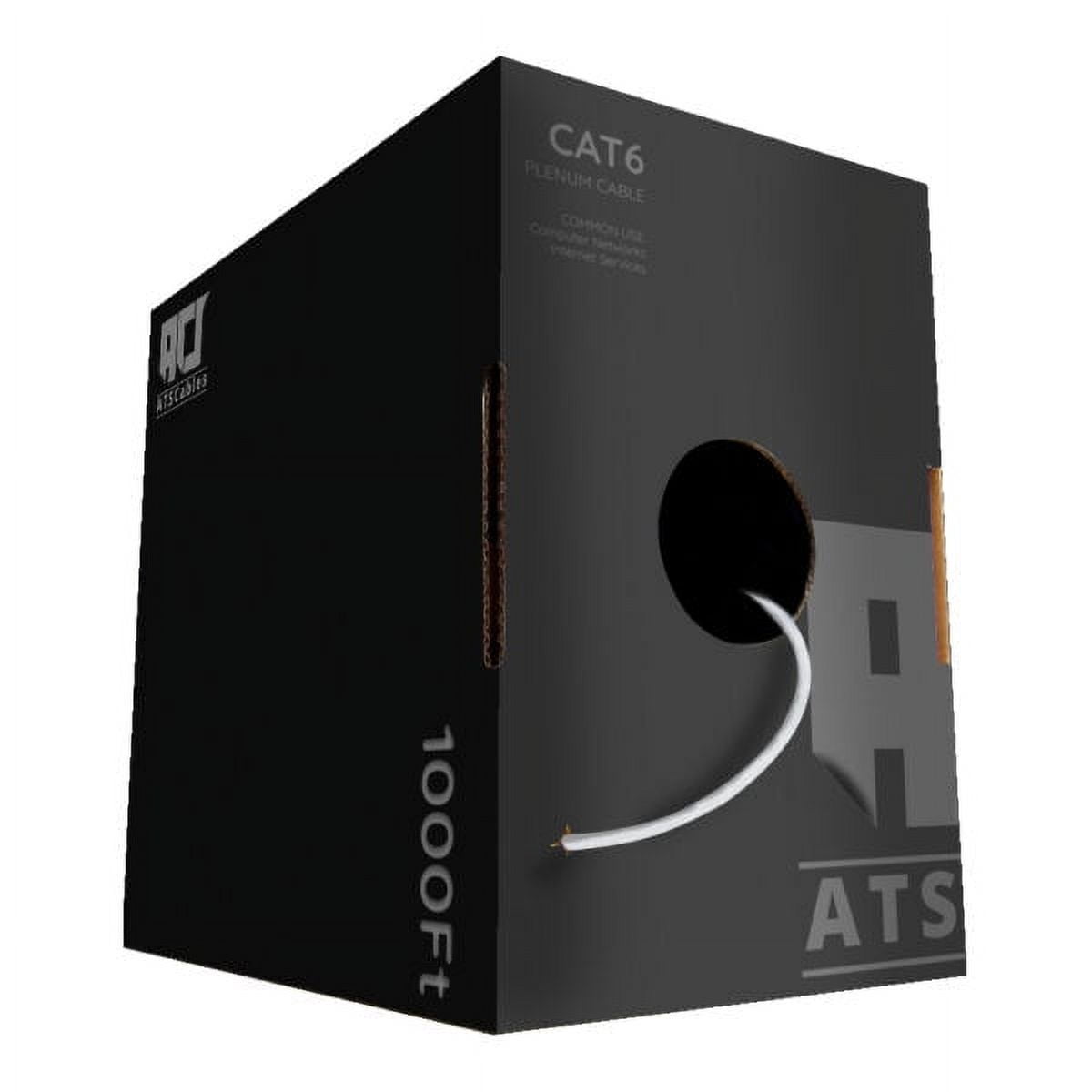 CAT6 Plenum (CMP) Cable 1000FT | Network Analyzer Test Passed | 23AWG ...