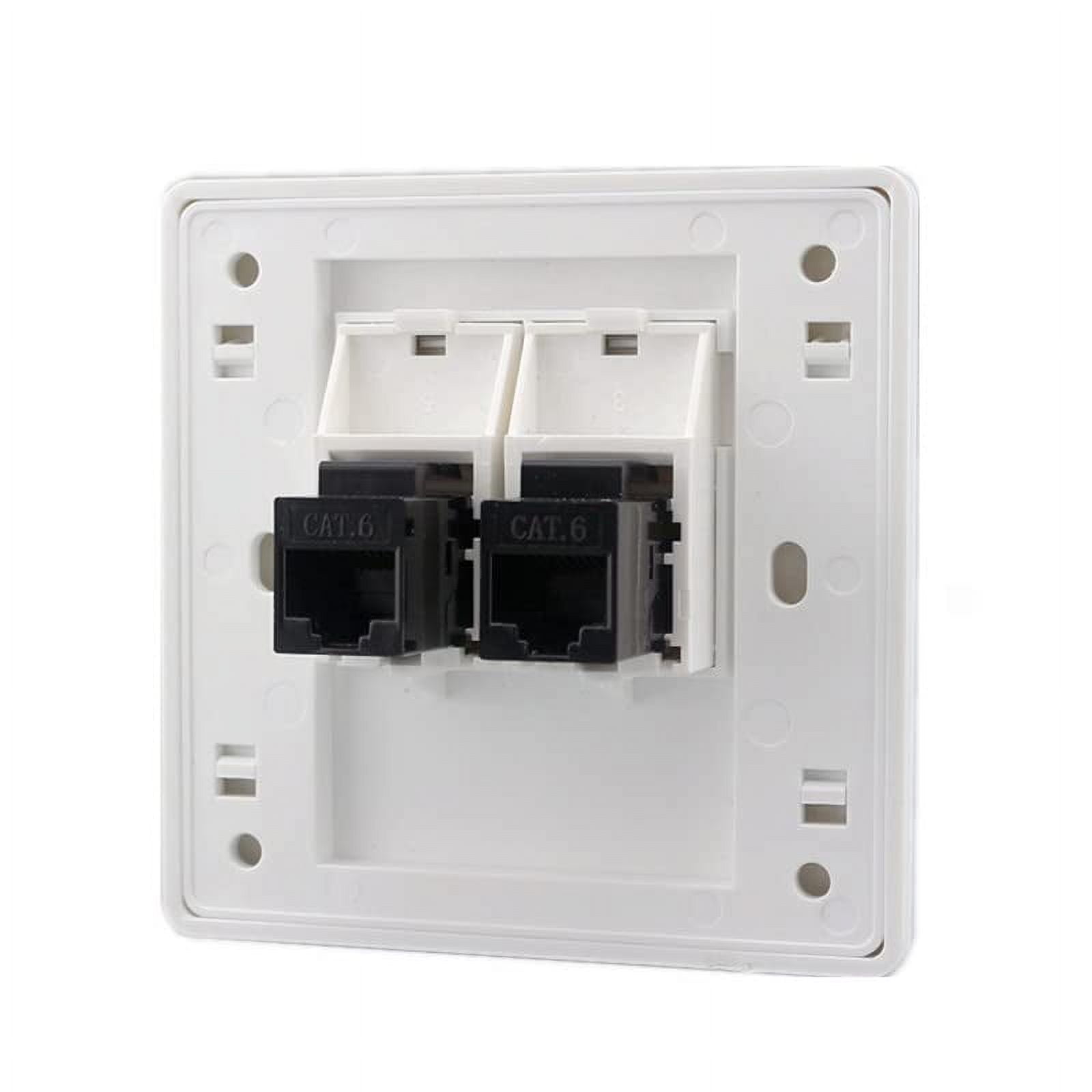 CAT6 RJ45 LAN Cable Ethernet Wall Plate,Female to Female Gigabit ...