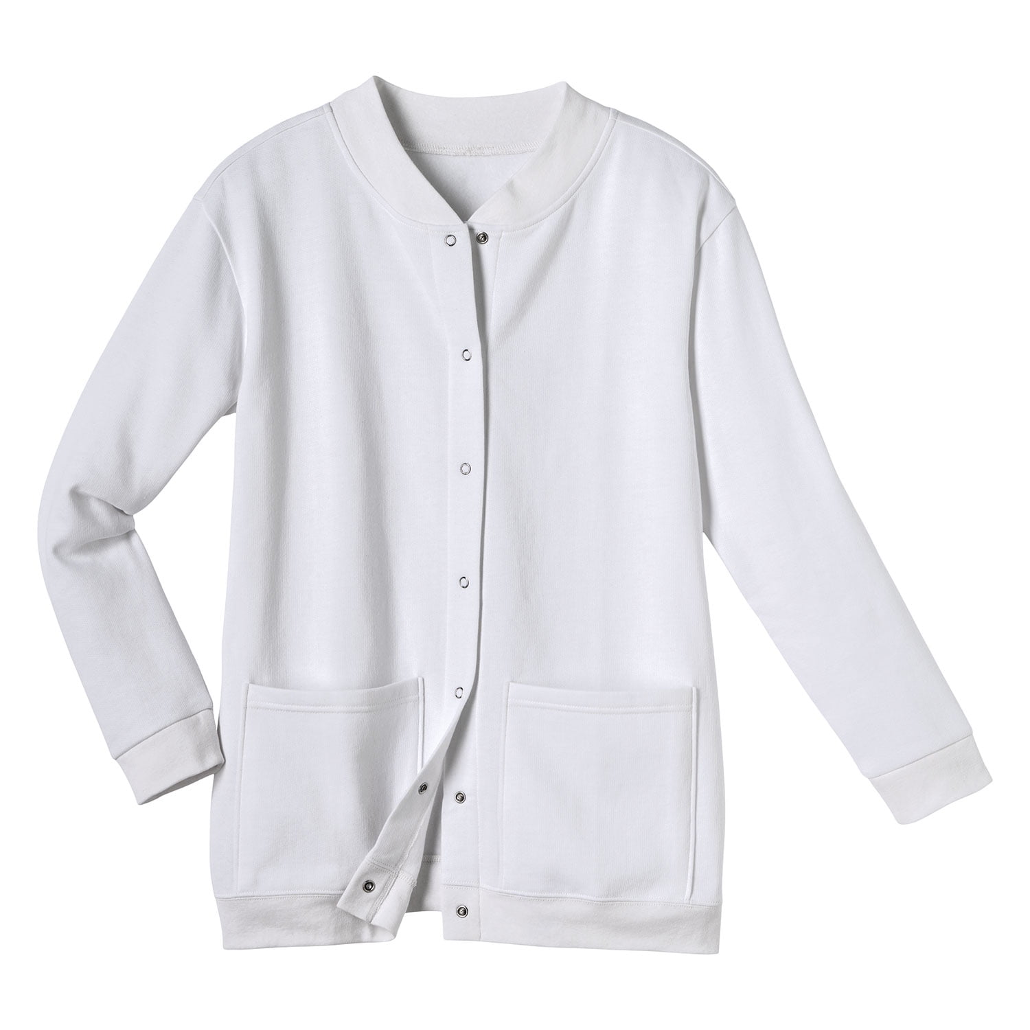 CATALOG CLASSICS Womens Fleece Snap Front Baseball Jacket, Medium ...