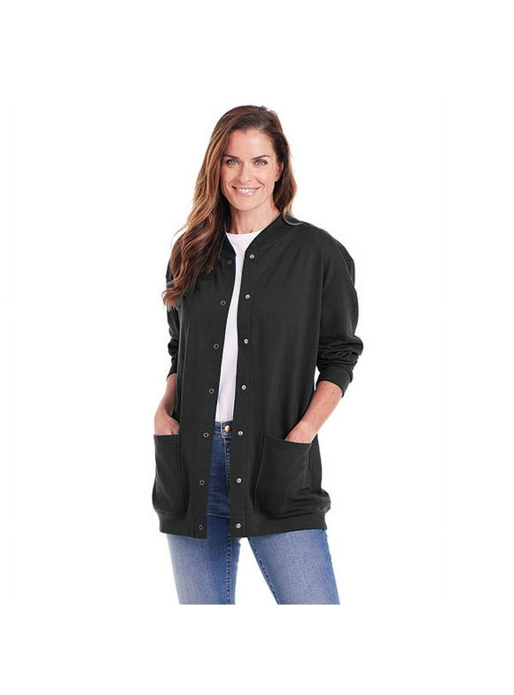 Womens Snap Front Fleece