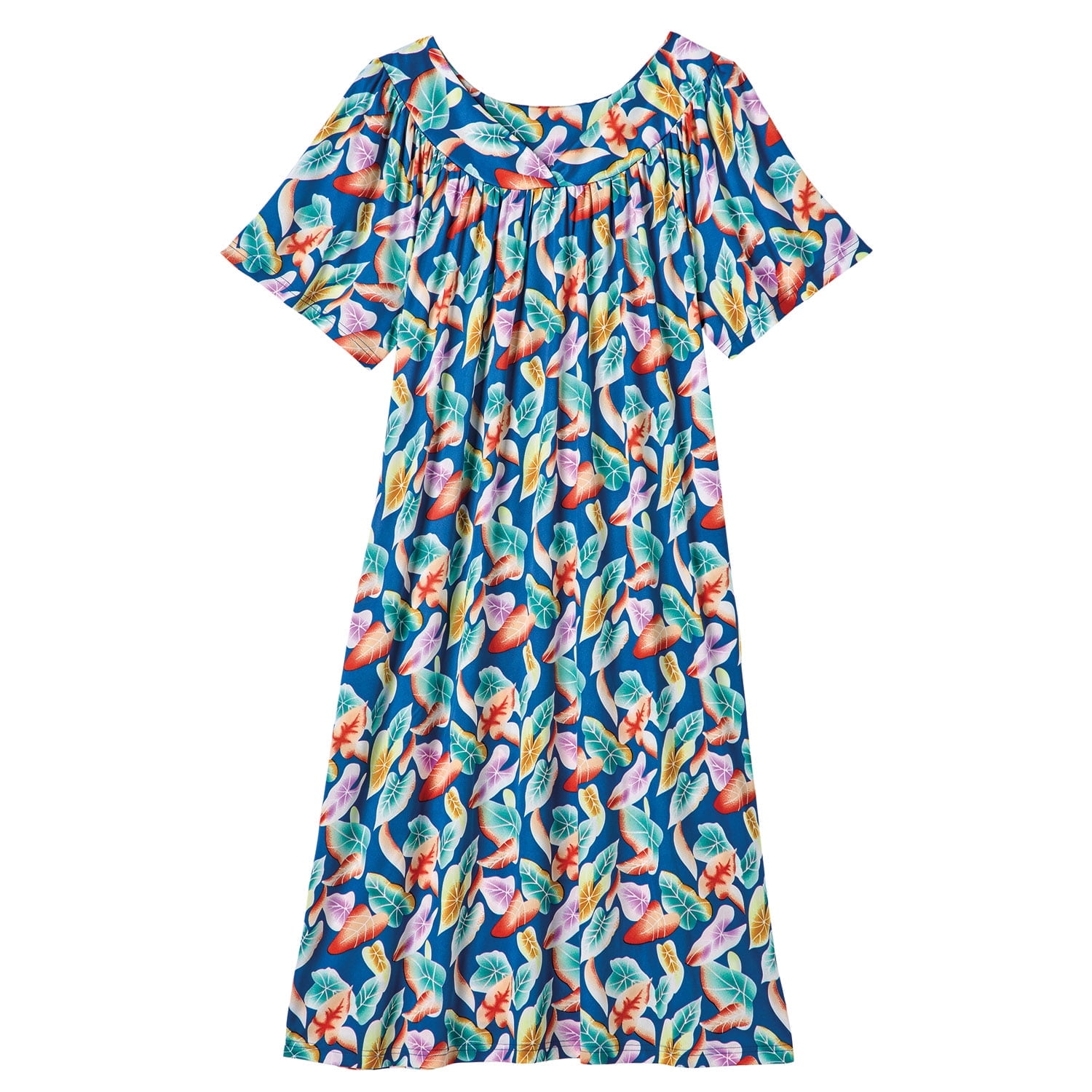 CATALOG CLASSICS Womens Summer Gown, Long Sleep Nightgowns, Muumuu ...