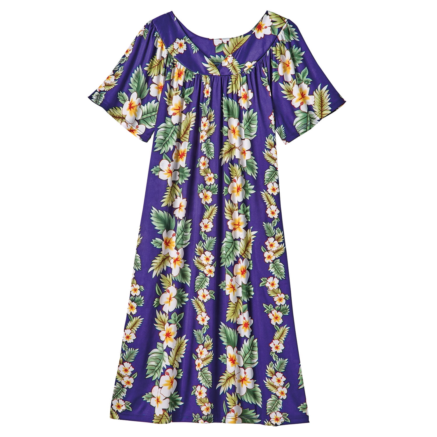 CATALOG CLASSICS Womens Summer Nightgown, Muumuu House Dress Lounger ...