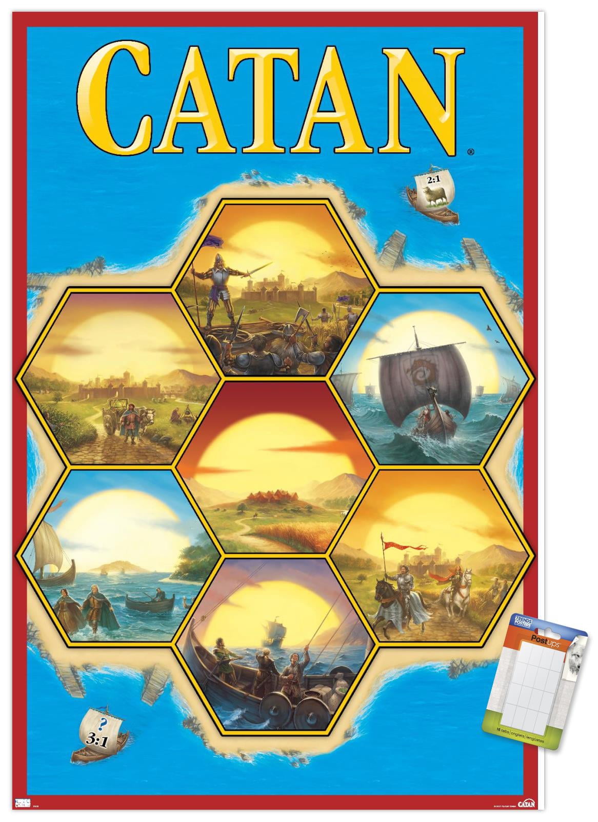 CATAN 14.72 in x 22.37 in Poster, by Trends International - Walmart.com