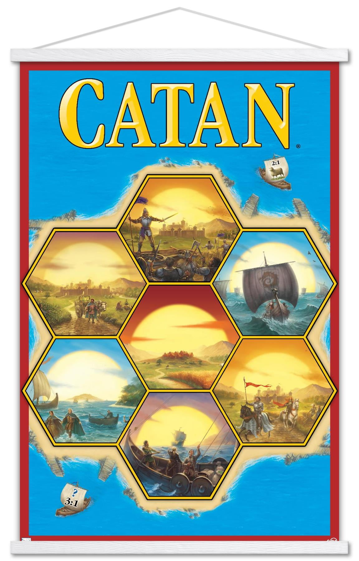 CATAN 24 in x 40 in Poster, by Trends International - Walmart.com