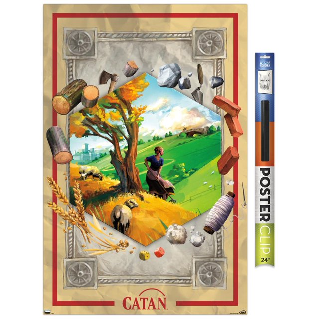 CATAN - Settlement Wall Poster, 22.375" x 34" - Walmart.com